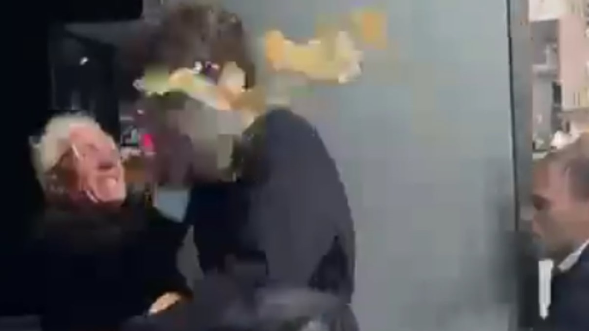 Enron CEO Connor Gaydos hit with pie in New York - NJTODAY.NET