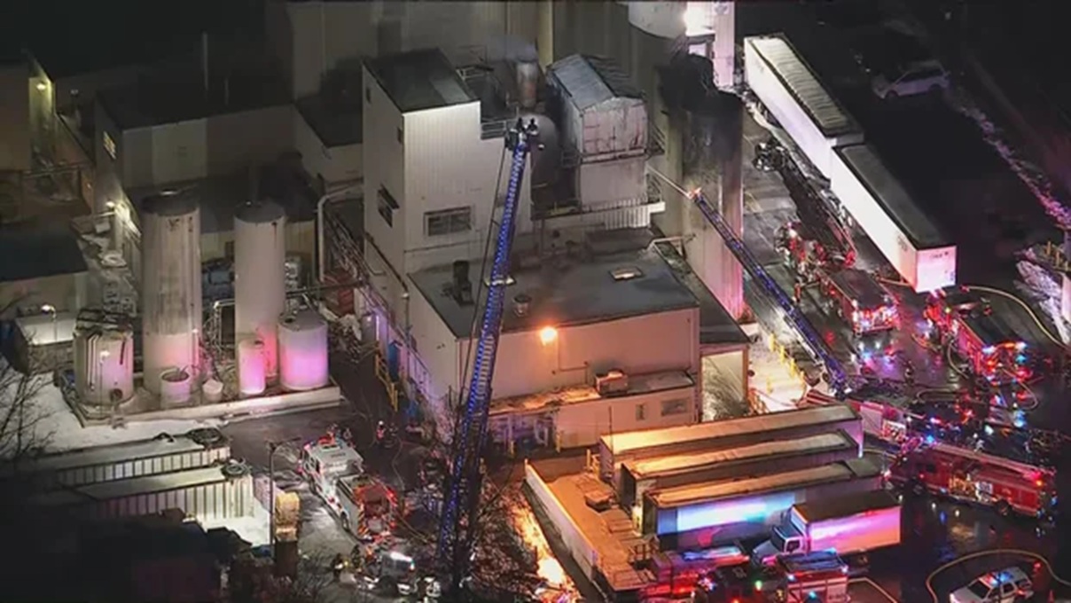 Employees evacuated after fire & possible explosion at manufacturing ...